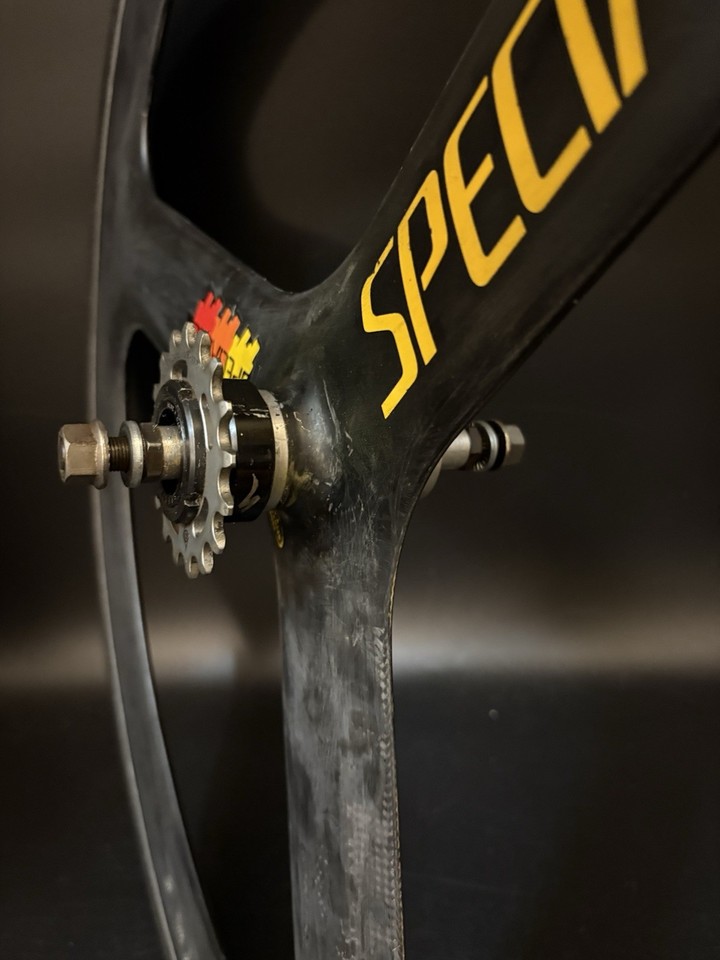Specialized Tri Spoke Clincher Rear Wheel w/ Factory Adapter Track Bike ...