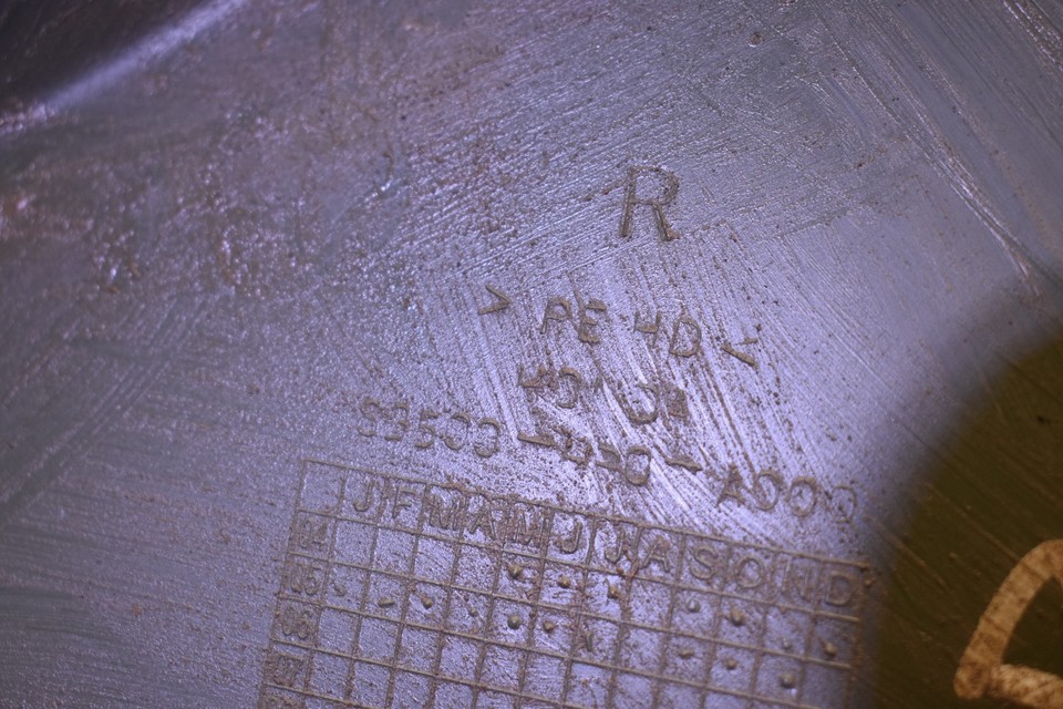 H4-5 Right Side Tank Cover Panel Green 06 Honda TRX500 TRX 500 Foreman ...