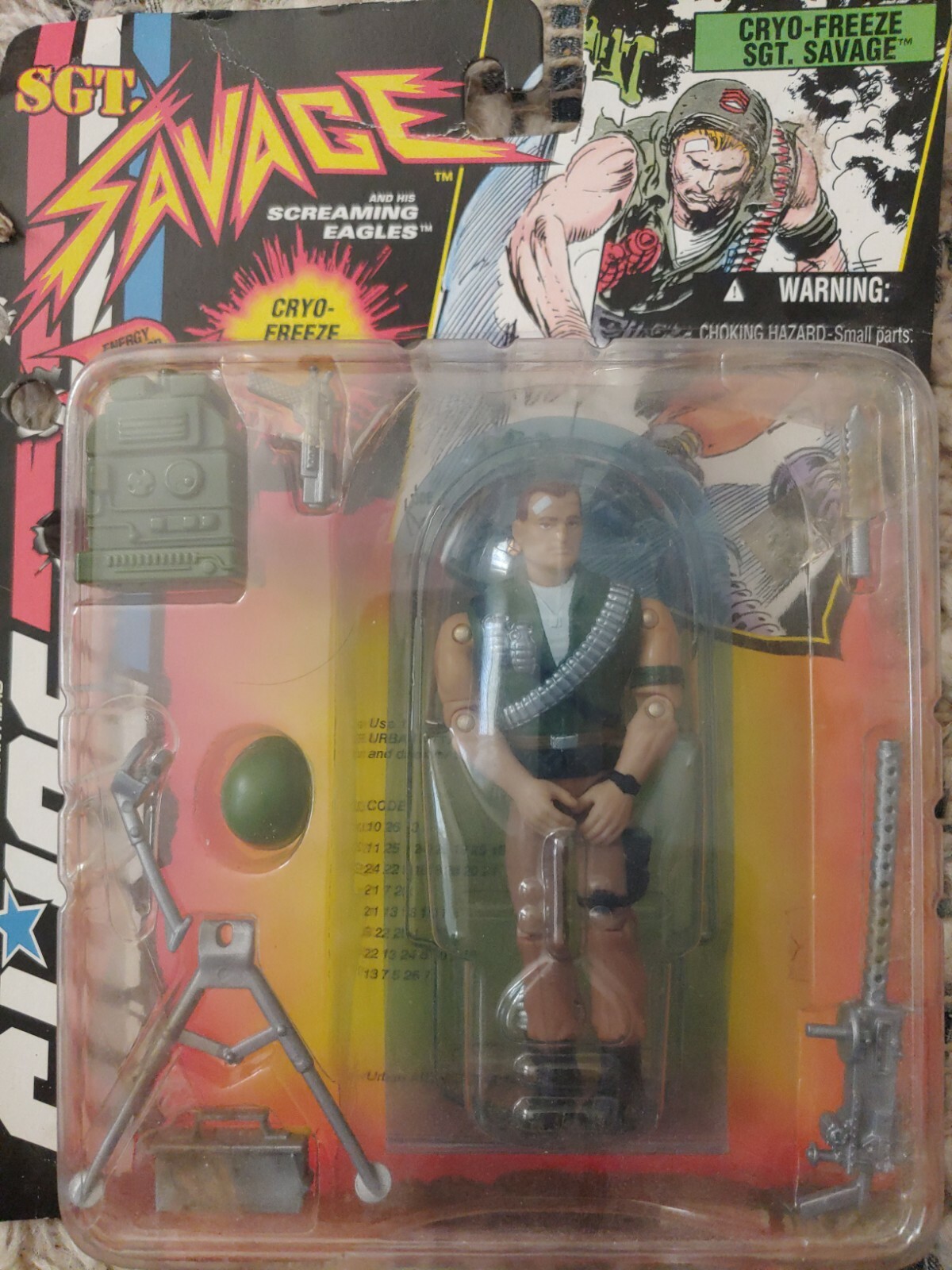 GI Joe Sgt. Savage and His Screaming Eagles Cryo-Freeze Sgt. Savage 4 ...