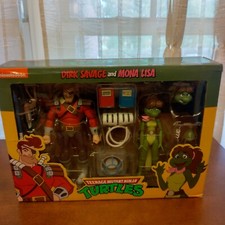 Teenage Mutant Ninja Turtles NECA Mona Lisa and Dirk Savage (Cartoon)