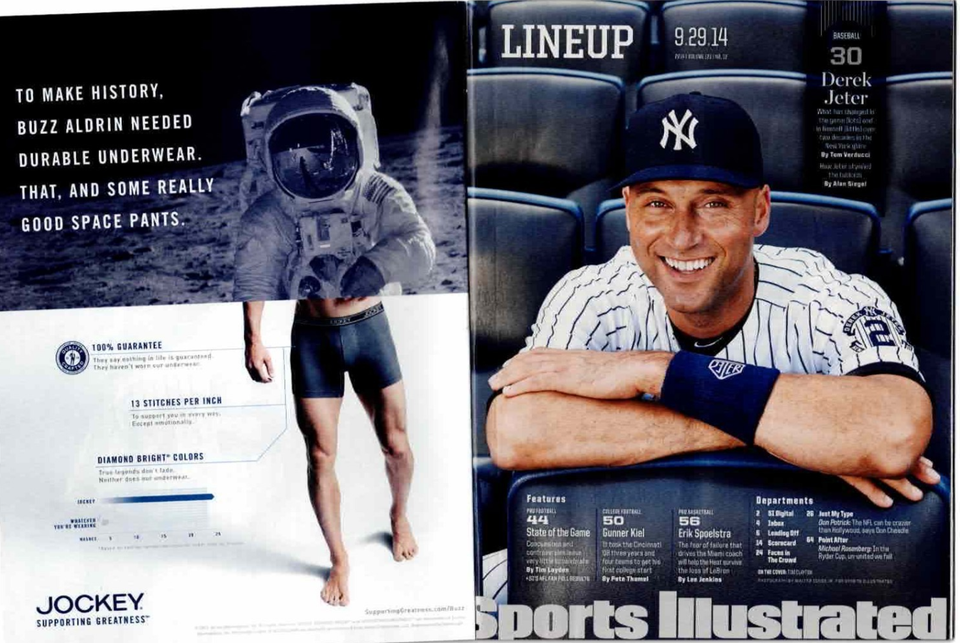 Sports Illustrated Magazine Derek Jeter Cover September 29 2014 Issue ...