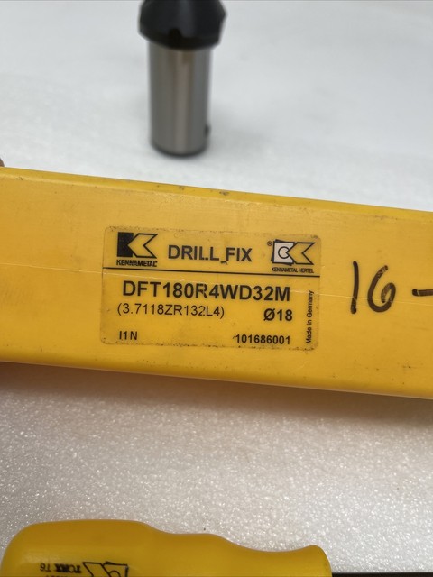 Kennametal Hertel Indexable Coolant Through DFT Drill DFT180R4WD32M ...