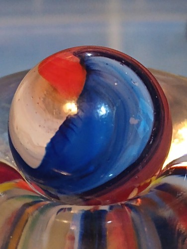 OUTSTANDING VINTAGE EARLY MADE MINT AKRO AGATE CORKSCREW MARBLE w ...