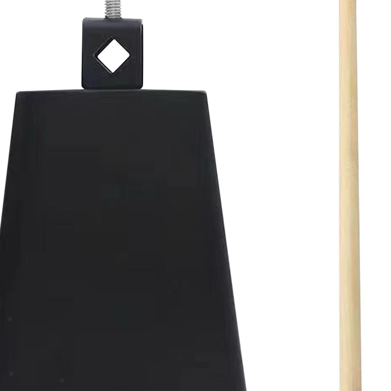 6" Cow Bell with Stick Accessories Hand Metal Percussion Call Bell Loud ...