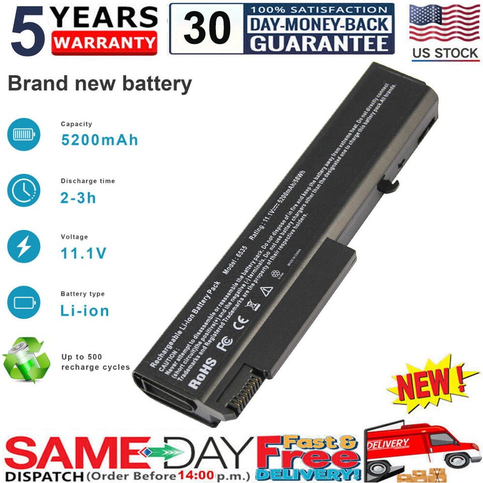 Battery For HP EliteBook 6930p 8440p KU531AA TD06 8440w 458640-542 ...