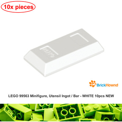 LEGO 99563 Minifigure, Utensil Ingot / Bar - WHITE 10pcs NEW | eBay