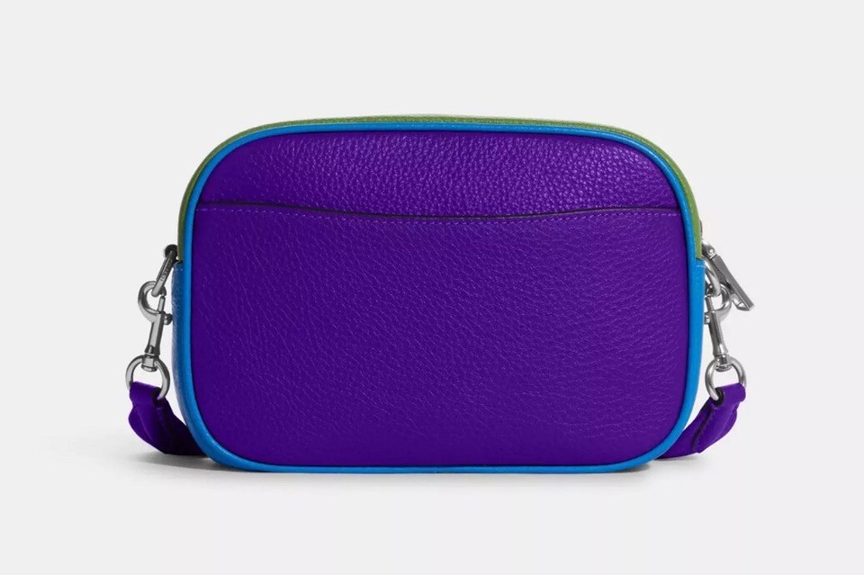 COACH Mini Jamie Camera Bag & Medium Wallet In Leather Sport Purple ...