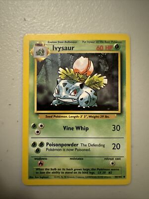 Pokémon Ivysaur Base Set 30/102 1st Edition Uncommon | eBay