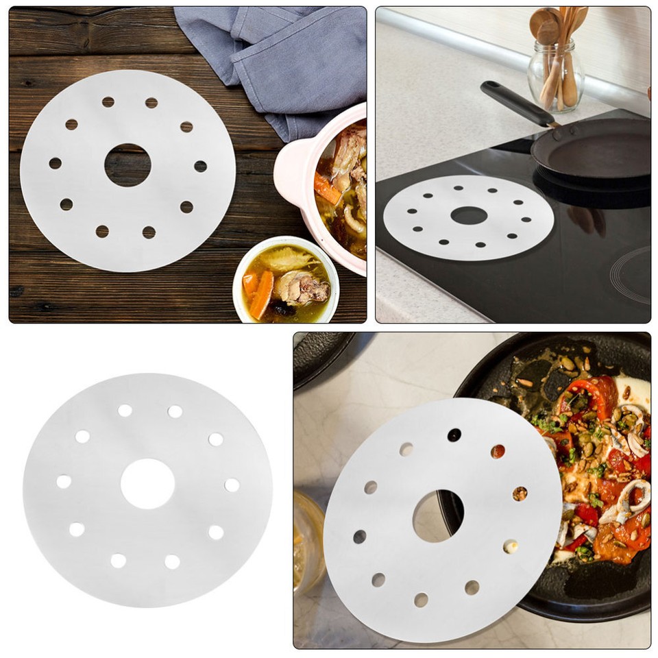 Stainless Steel Heat Conduction Plate Fry Pot Cookware Dedicated | eBay