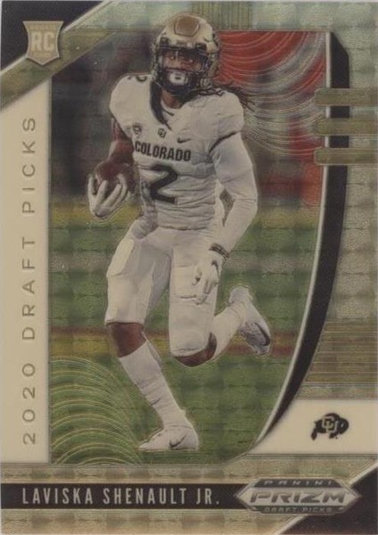 2020 Panini Prizm Draft - Draft Picks Rookies Gold Vinyl #108 Laviska ...
