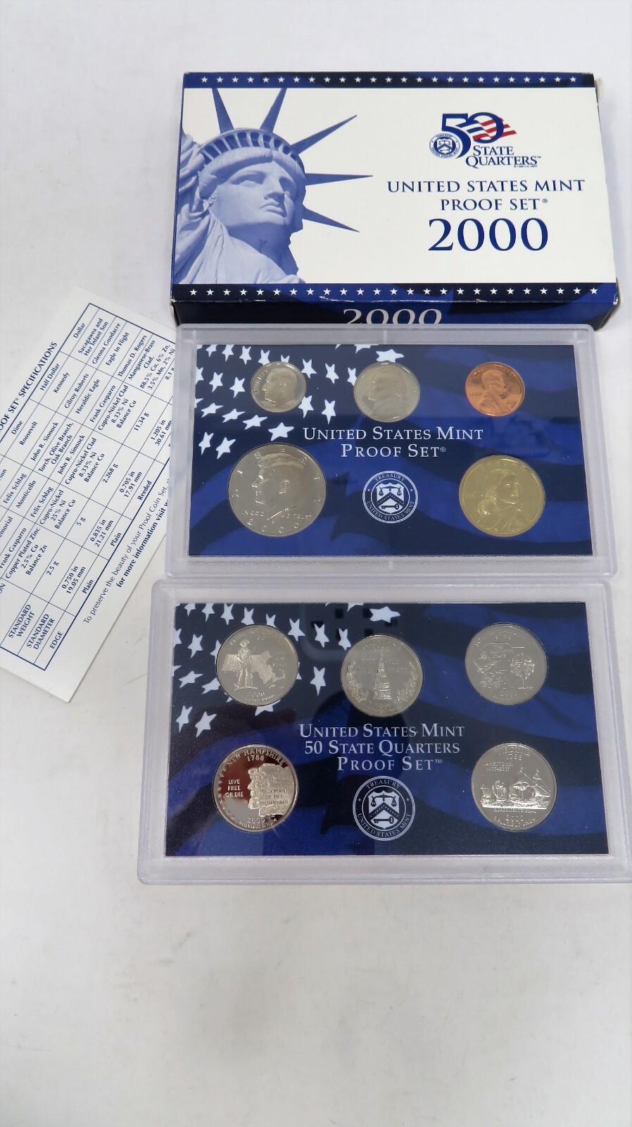 2000 S Clad Proof Set U.S. Mint Original Government Packaging OGP ...