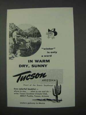 1959 Tucson Arizona Ad - Winter is Only a Word | eBay