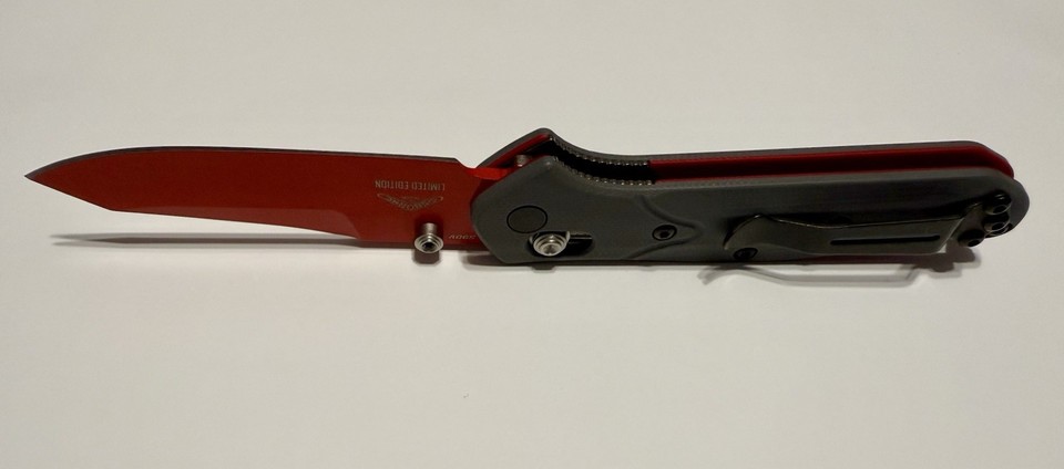 Benchmade 945RD-2401 Mini Osborne Red Blade Shot Show 2024 Exclusive | eBay