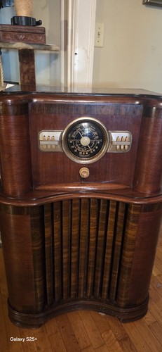Vintage Zenith Model 8S463 Console Radio - WORKS - Restored Cabinet | eBay