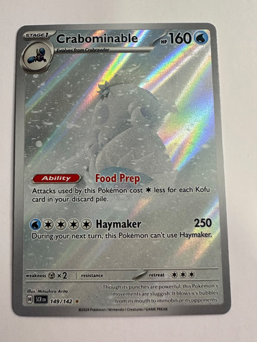 Crabominable 149/142 Illustration Art Rare - Pokemon Stellar Crown ...