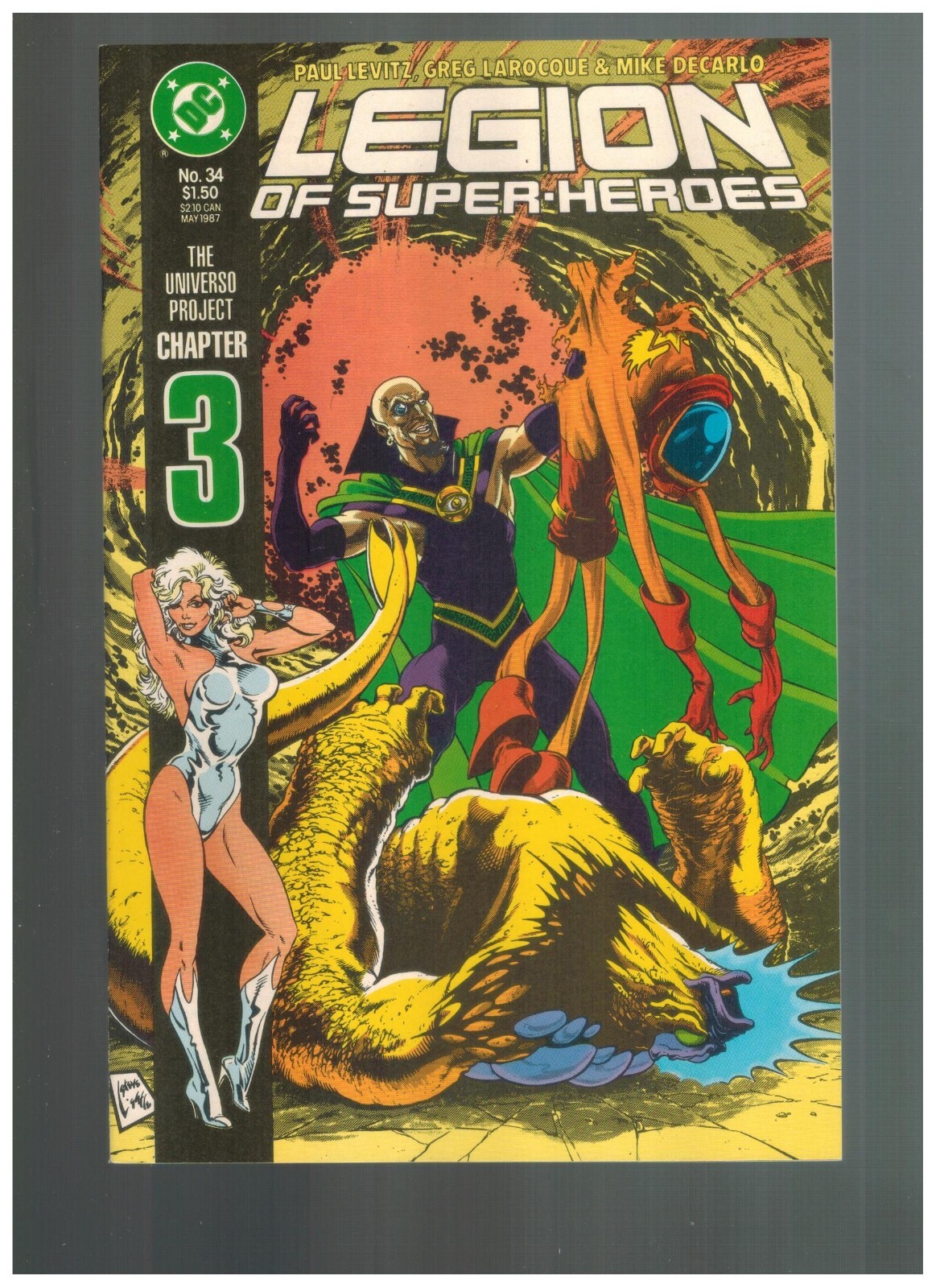 Legion of Super-Heroes 34 (1984 Baxter Series) The Universo Project! VF ...