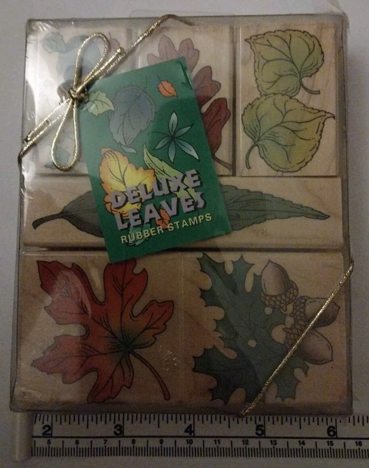 LEAVES Hero Arts Rubber Stamp Set Fall Autumn Trees Collage Plants ...