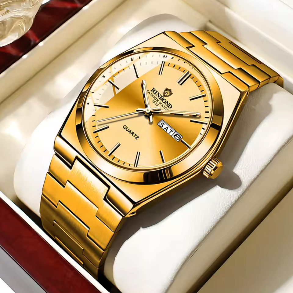 Men's Watch Luxury Brand Waterproof Analog Quartz Calender Stainless ...