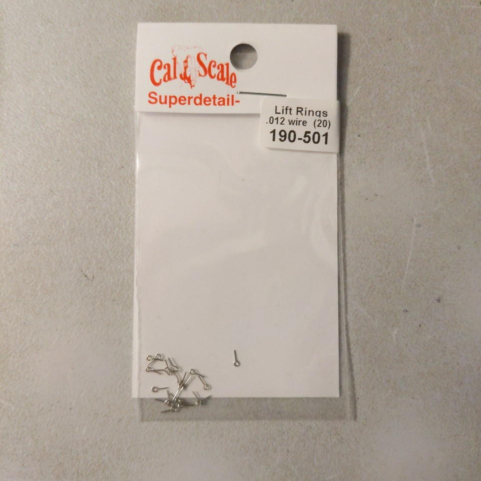 Cal Scale 190-501 HO Scale, Superdetail Lift Rings (20 Pack), 012" Wire ...