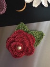 Hand Crocheted Flower Refrigerator Magnets Set w/Crochet Gift Bag🌺USA ...