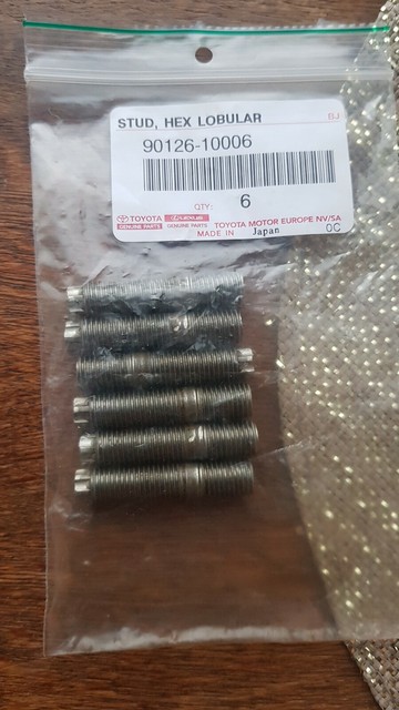 GENUINE Lexus LS400 exhaust manifold stud kit 90126-10006 for sale ...