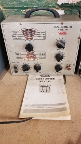 Eico Model 324 Signal Generator With Test Lead, Powers On , Untested | eBay