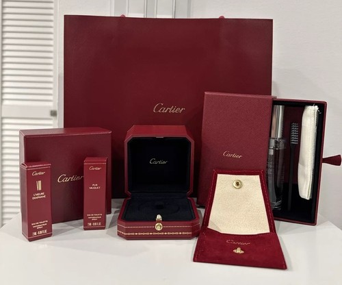 AUTHENTIC Cartier Ring Box Full Set w/ Jewelry Cleaner Kit, Pouch ...