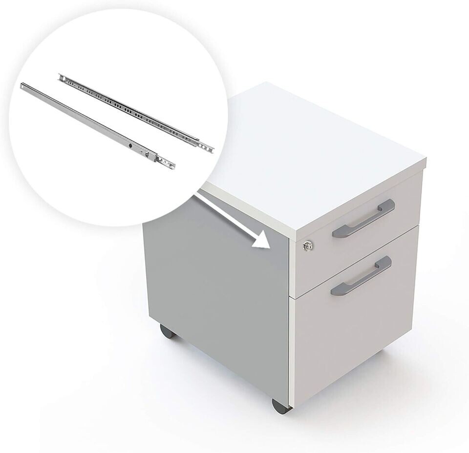 BALL BEARING DRAWER RUNNERS FOR GROOVED DRAWER SIDES / CHEST OF DRAWERS ...