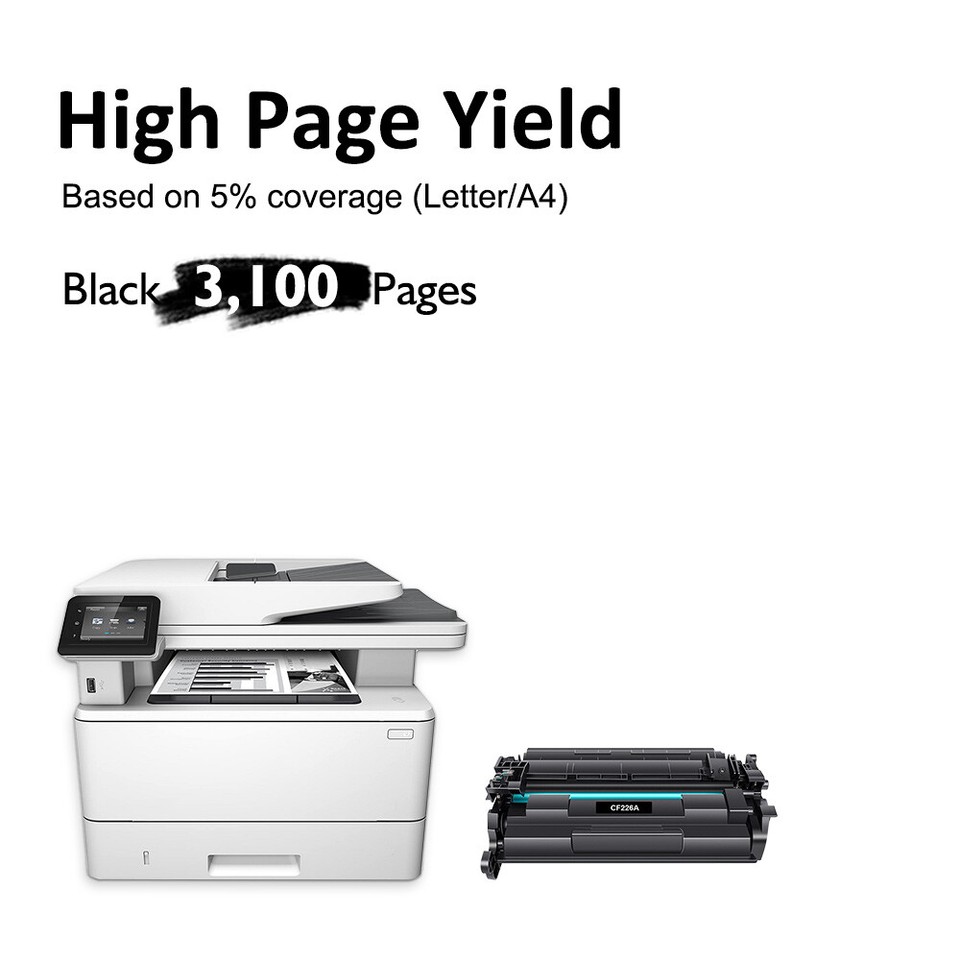 5x CF226A Ink Toner Compatible With HP 26A LaserJet Pro M402dn M426fdw ...