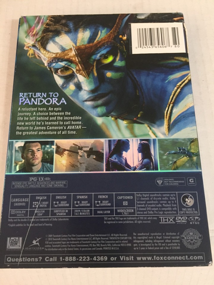 Avatar DVD Widescreen Ships Same Day With Tracking | eBay