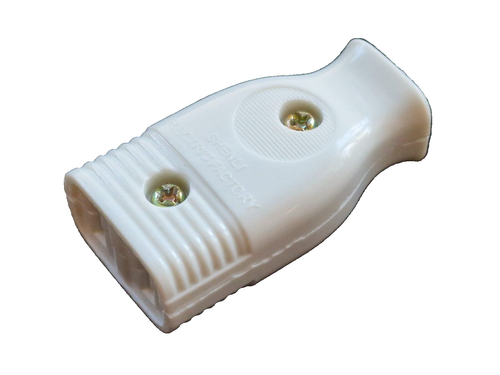 US American Thailand Laos Plug 2 Pin FEMALE SOCKET rewireable white, UK ...