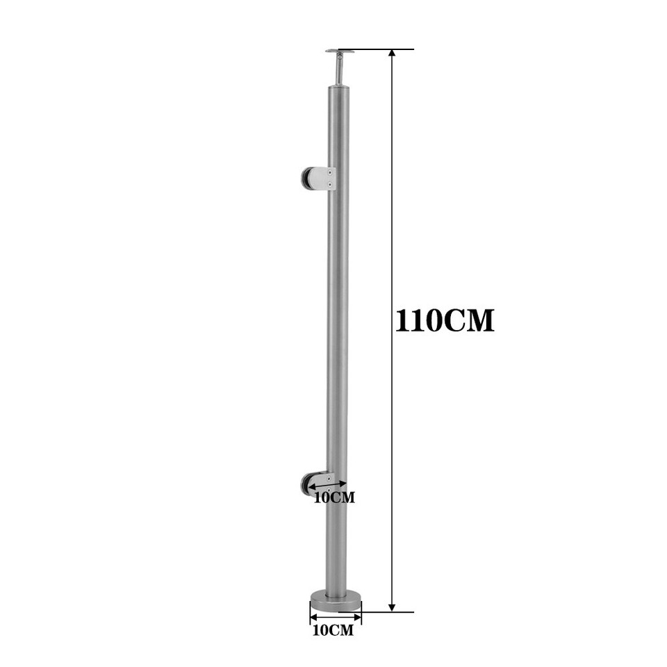 Handrail Steel Pipe Grab Rail Balustrade Staircase Banister Fitting ...