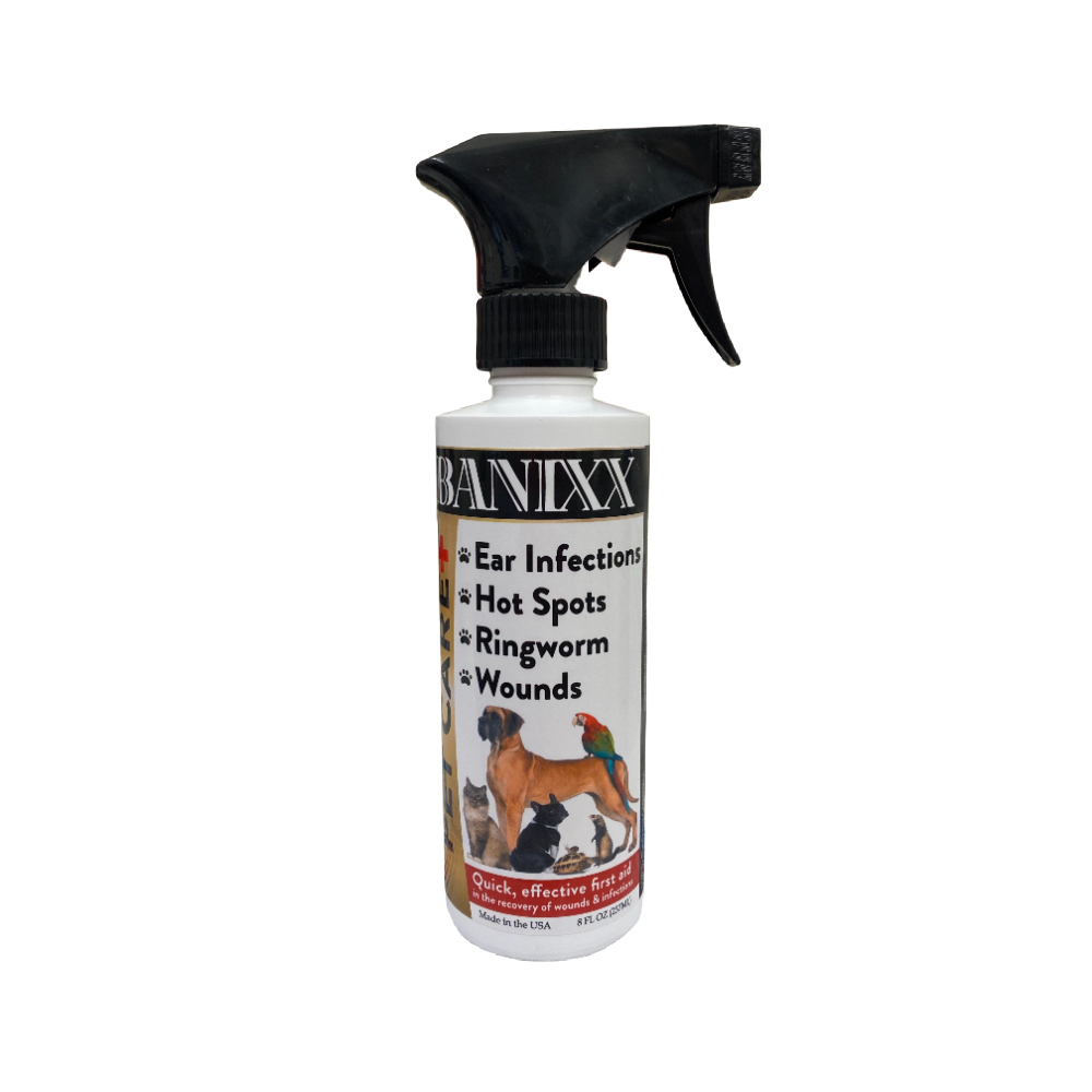 Banixx Antibacterial & Antifungal Pet First Aid Spray 8 oz ...