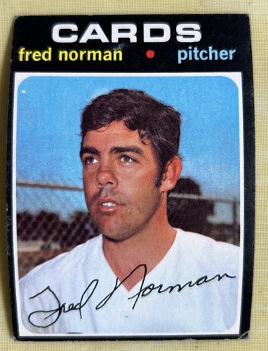 1971 Topps Fred Norman Baseball Card #348 Cardinals Pitcher GD/VG O/C ...