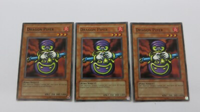 3x DRAGON PIPER MONSTER UNLIMITED EDITION MRD-067 COMMON YUGIOH NM | eBay