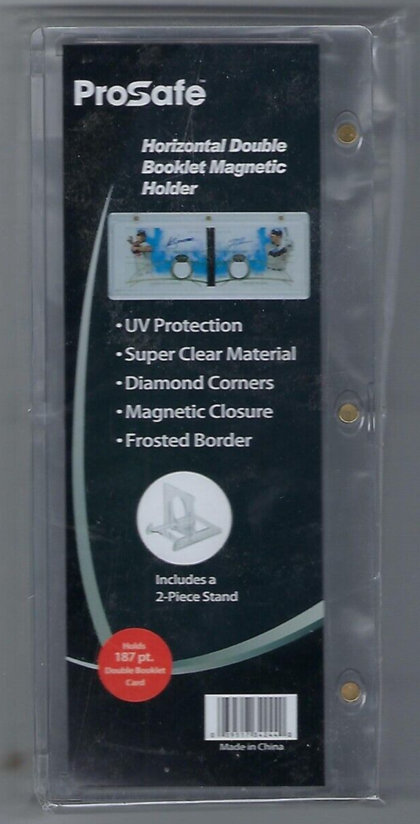 PROSAFE 187 mm Double Booklet Magnetic One-Touch Book Card Holder ...