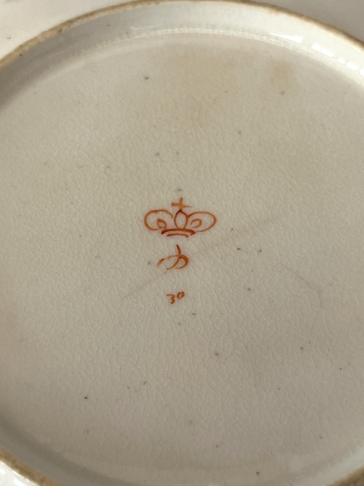 18th Century Old Crown Derby Saucer Pattern No. 30 c.1775 Traditional ...