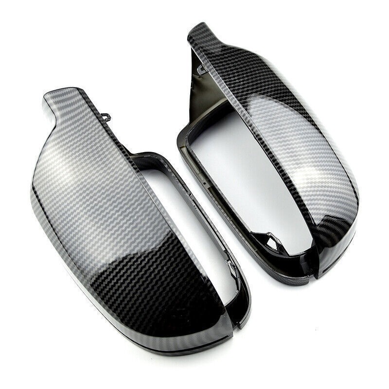 Carbon Fiber Clip-on Side Mirror Cover Caps For Audi A3 A4 B8.5 A5 S5 ...