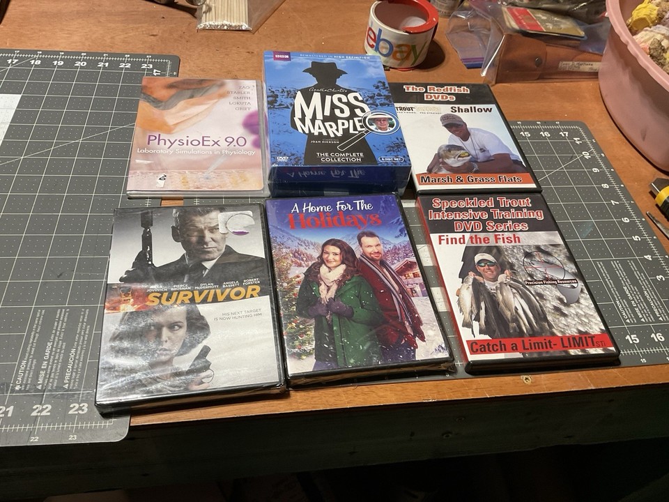 99 Piece Sealed Media Lot, 2 VHS, 3 Blu Ray, 94 DVDs / Box Sets, Mixed ...