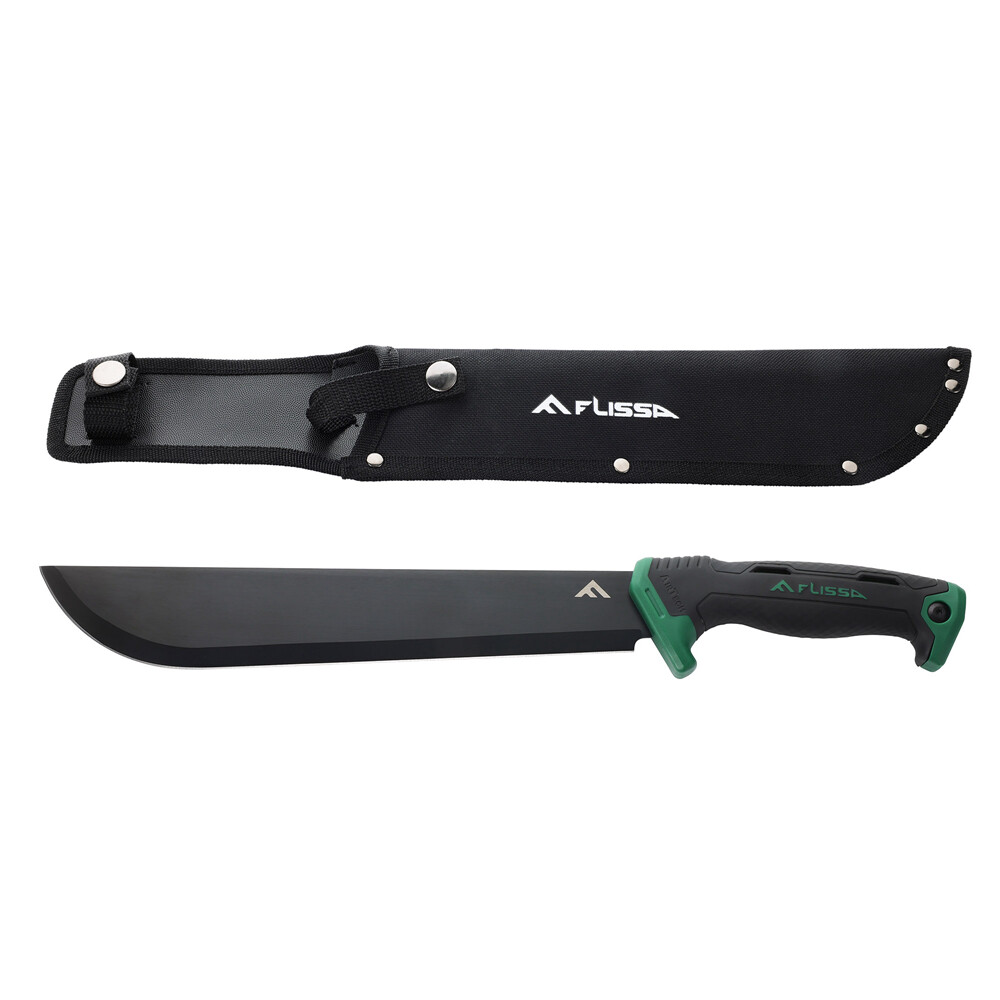 Flissa 11 inch Machete Stainless Steel Tactical Survival Machete Knife ...