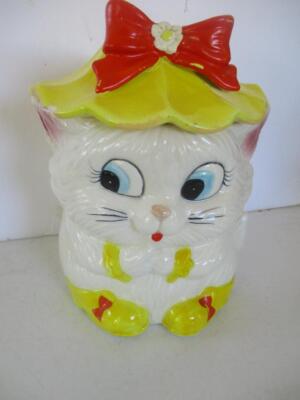 Vtg Miss Cuddles a.k.a. Sunshine Lefton Ceramic Cookie Jar Japan 9-1/2 ...