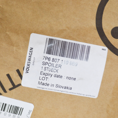 NEW VOLKSWAGEN TOUAREG 7P FRONT BUMPER LOWER SPOILER 7P68071109B9 ...