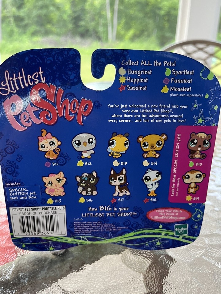 LPS Littlest Pet Shop Sportiest Fuzzy Special Edition Pet Beaver Tent ...