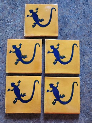 Gecko Lizard Ceramic Tiles 5 Tiles 4"x4" | eBay