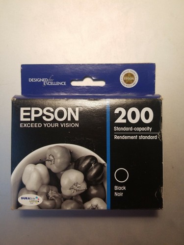 Epson 200 Black Ink T200120 Standard Capacity New Sealed OEM | eBay