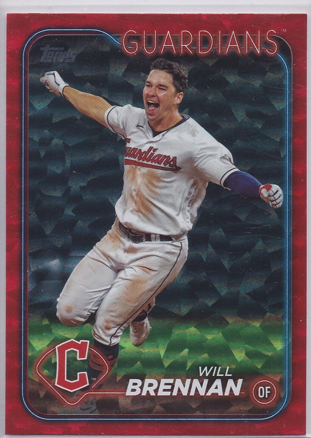 2024 Topps Series 1 - Will Brennan #311 Red Crackle Foil /199 for sale ...