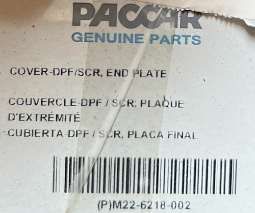 M22-6218-002 Genuine Paccar Dpf/Scr End Plate Cover OEM - New | eBay
