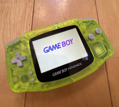 Nintendo Game Boy Advance - Modded Backlit Screen *LIME-GREEN* Great ...