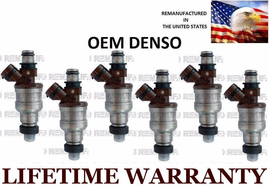 Upgraded Genuine 6X Denso Fuel Injectors for Toyota 4Runner T100 Pickup ...