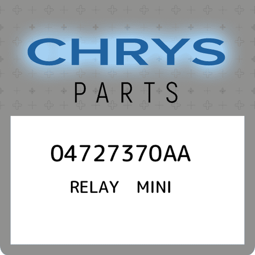 Chrysler Dodge Charger Relay 04727370AA 50732 A1 Starter for sale ...